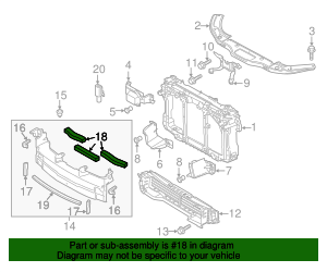 B63E-50-2G1 - Air Guide Rear Seal - 2017 2018 Mazda 3 | Werner Mazda Parts