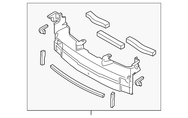 2017-2018 Mazda 3 OEM NEW 2017-2018 Mazda 3 Air Guide Radiator Support ...