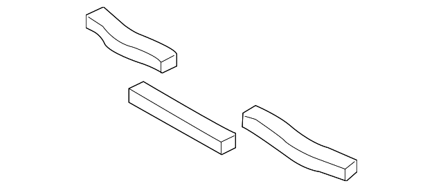 B63E-50-2G1 - Air Guide Rear Seal - 2017 2018 Mazda 3 | Werner Mazda Parts