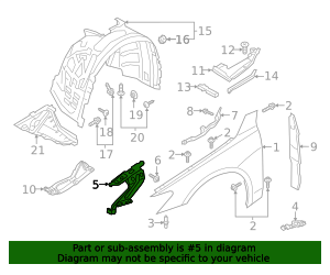 2021-2024 Audi Fender Bracket 4K8-821-131-A | Audi USA Parts