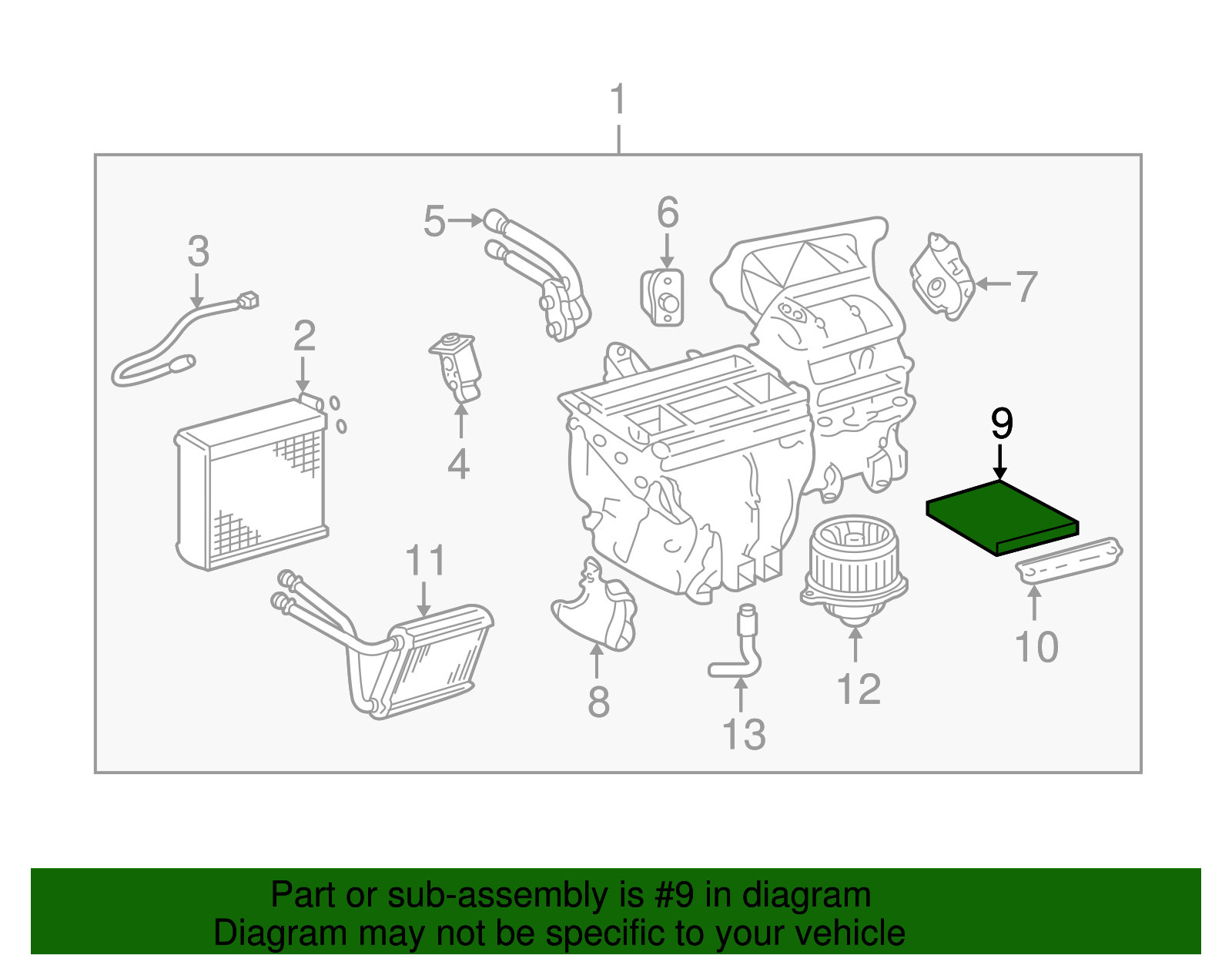 2002-2008 Toyota Cabin Air Filter 88568-02020 | Toyota Parts Center