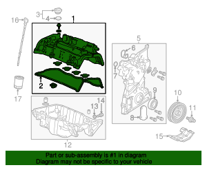 12310-RDF-A01 - Cover Assembly Cylinder Head - 2013-2019 Honda | Honda ...