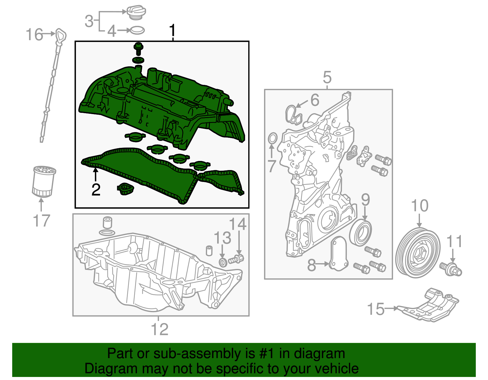 OEM 2013-2019 Honda Valve Cover 12310-RDF-A01 | Honda Automotive Parts
