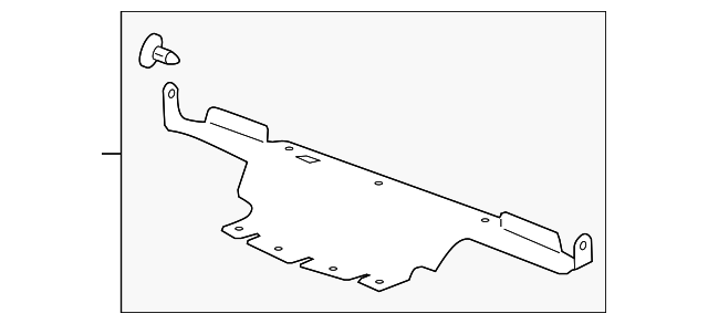 2011-2014 Chevrolet Radiator Support Baffle 22761099 GM | GMPartsDirect.com