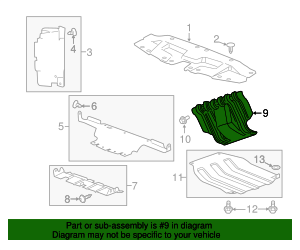 2011-2019 GM Engine Splash Shield 84061009 | OEM Parts Online