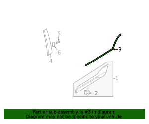 2019-2022 Volvo XC40 Belt Molding 32229821 | TascaParts.com