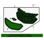 2018-2021 Chevrolet Equinox Black Front Grille 84408138 GM ...