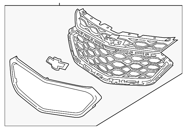 2018-2021 Chevrolet Equinox Black Front Grille 84408138 GM ...
