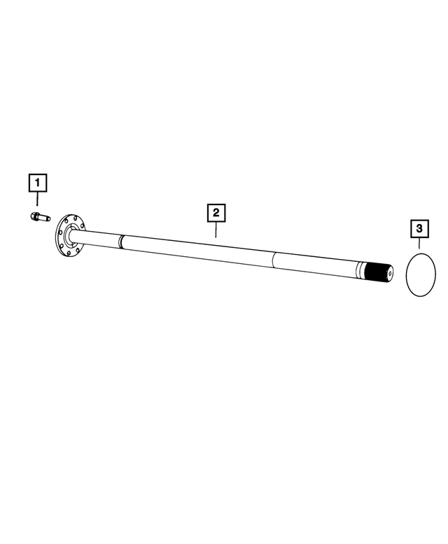 MOPAR GENUINE AXLE REAR SHAFT - 68454494AA - 68454494AA | Mopar Online ...