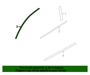 2009-2017 Infiniti Upper Molding 80282-1CA0C | OEM Parts Online