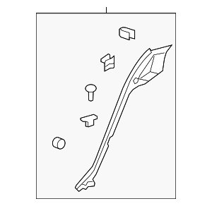 2011-2013 Chevrolet Caprice Lock Pillar Trim 92233193 | GMPartsDirect.com