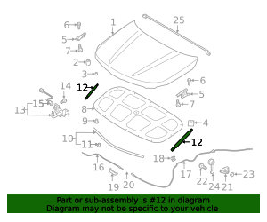 81161-S9000 - Lift Cylinder 2020-2022 Kia Telluride | Kia.Parts Store