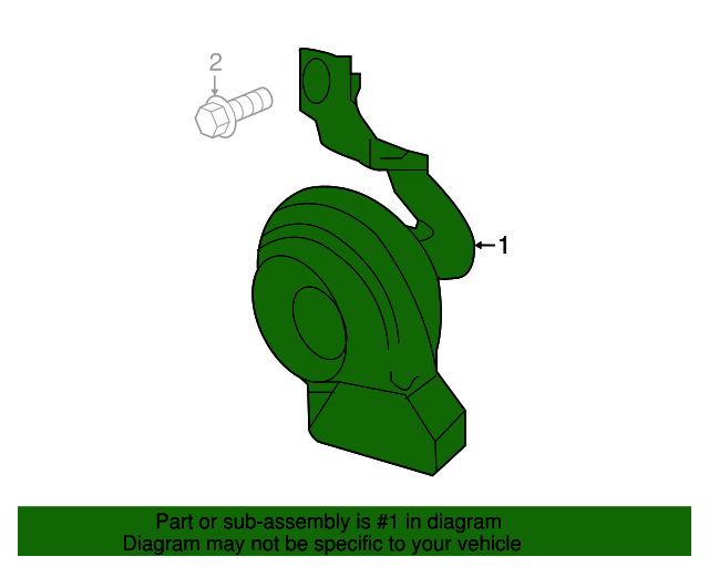 2017-2021 Mercedes-Benz Horn 213-542-44-00 | MB OEM Parts