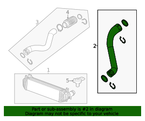 2020-2023 Cadillac Charge Air Cooler Outlet Air Tube 84009657 ...