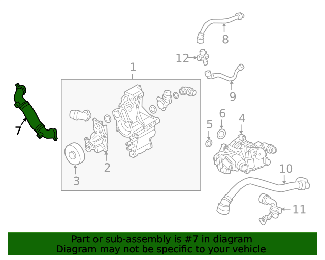 Genuine BMW 11-53-8-650-984 | Cooling Pipe | FREE Shipping on Most ...