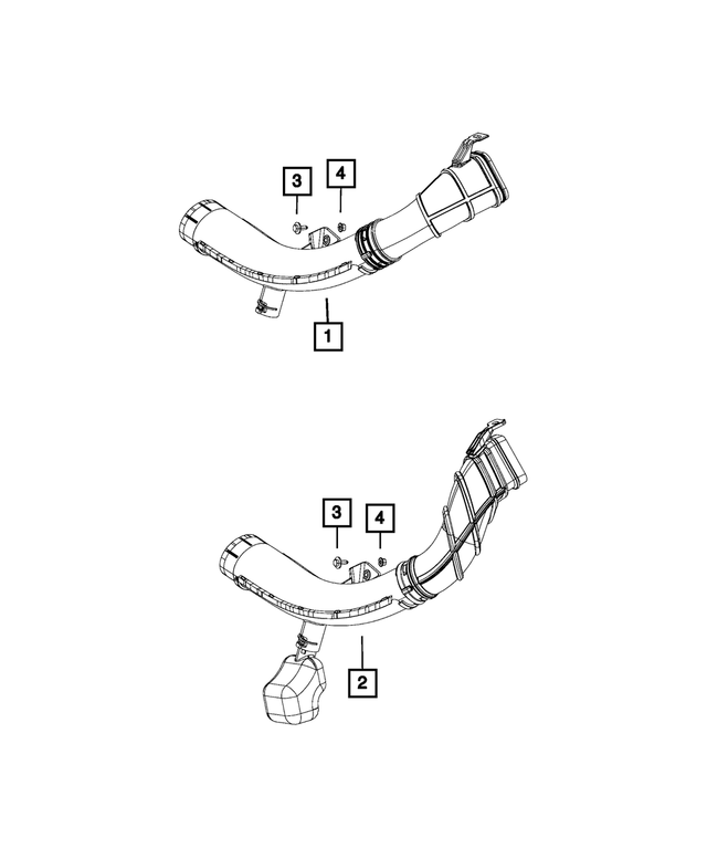 2017-2021 Jeep Compass Air Inlet Duct 68247353AA | Mopar eStore