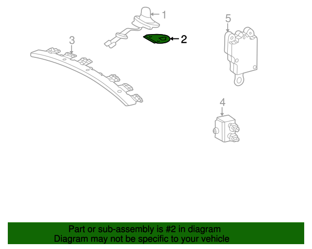 220-817-00-21 - Antenna Assembly Adhesive Kit 2000-2005 Mercedes-Benz ...
