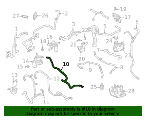2021-2023 Ford Mustang Mach-E Coolant Hose LJ9Z-18B402-B | OEM Parts Online