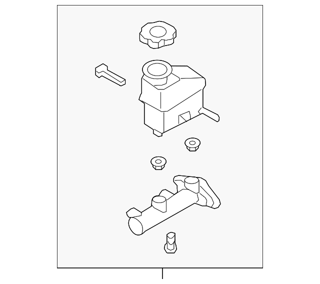 2009-2012 Hyundai Elantra Master Cylinder 58510-2L500--DS | OEM Parts ...