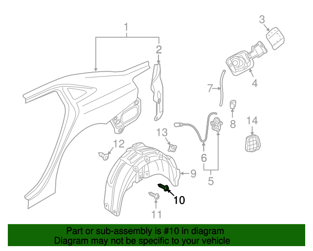4F0-825-429-C - Splash Shield Bolt 2015-2020 Audi | Audi OEM Parts