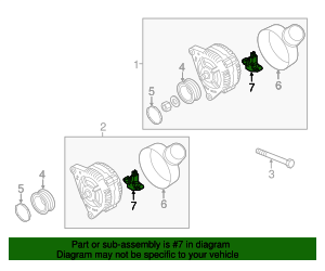 2008-2015 Audi Voltage Regulator 03L-903-803-D | Audi USA Parts