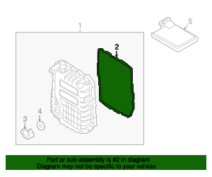 45283-3B810 - Transmission Oil Pan Gasket 2010-2021 Hyundai ...