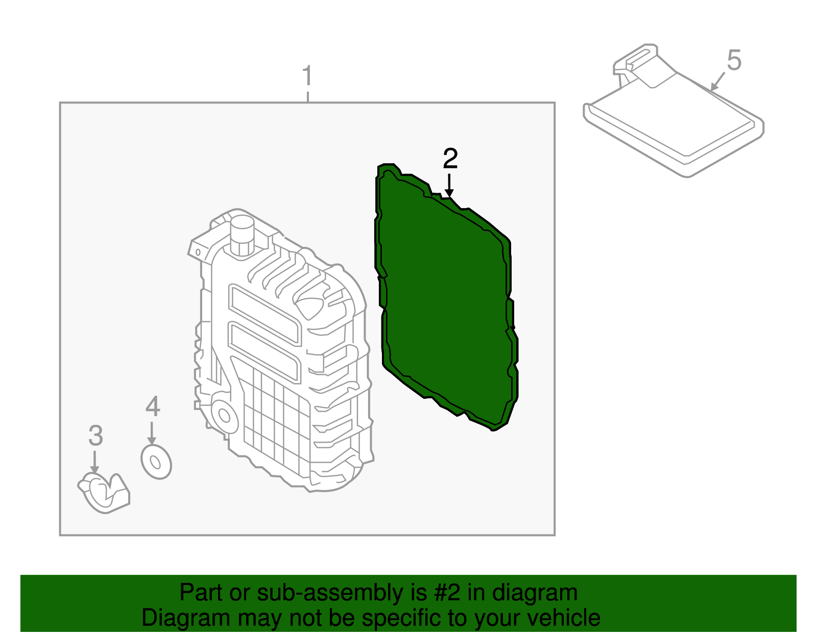2010-2021 Hyundai Transmission Oil Pan Gasket 45283-3B810 ...