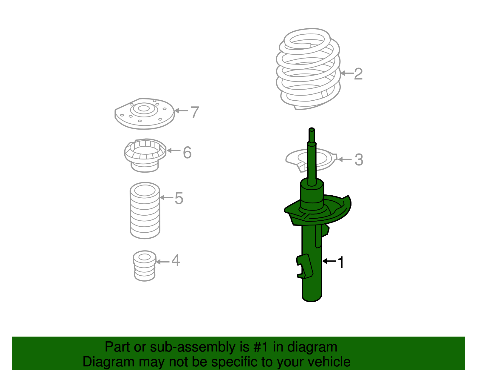 31340476 - High-Quality Suspension Strut for 2010-2017 Volvo XC60 ...