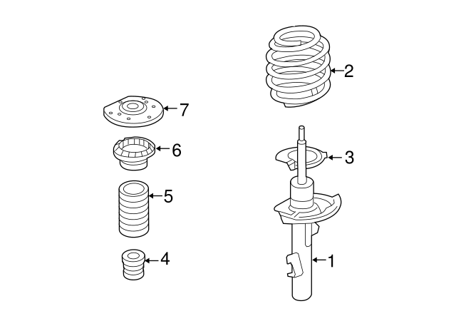 2010-2017 Volvo XC60 Coil Spring 31280486 | OEM Parts Online
