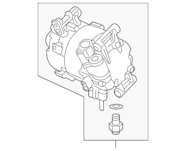 2016-2021 Honda Civic A/C Compressor 38810-5BA-A02 | OEM Parts Online