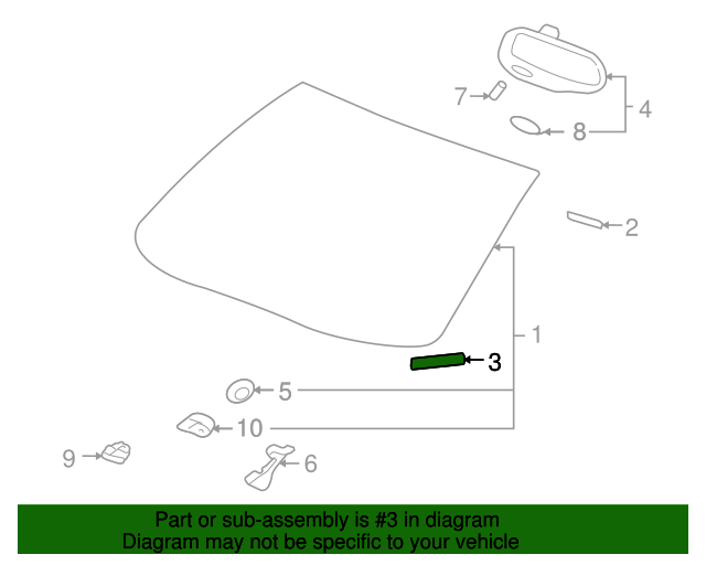 2004-2009 Cadillac XLR Spacer 10347531 | GMPartsDirect.com