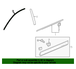 72425-T0A-A01 - Molding Assembly R Front Door Sash - 2012-2016 Honda CR ...