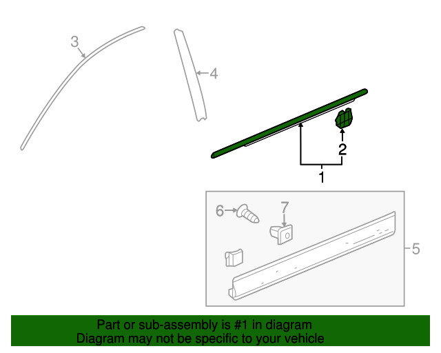 72450-T0G-A01 - Belt Molding 2012-2016 Honda CR-V | Honda Parts Online
