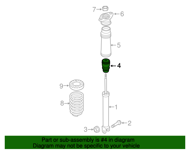 2011-2016 Kia Sportage Spring Bumper 55348-2L000 | Kia Automotive Parts