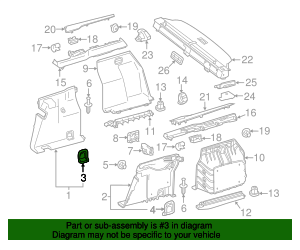 212-694-03-94-9051 - Front Trim Escutcheon 2011-2016 Mercedes-Benz ...