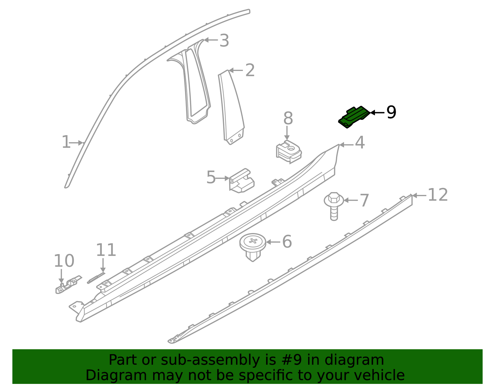 51777461385 - 2020-2024 BMW Rocker Molding Retainer Clip (51-77-7-461-385) | BMW of South ...
