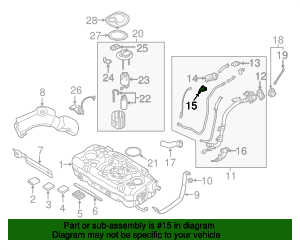 31453-3K600-FFF - Shut-Off Valve 2015-2022 Hyundai | AutoNation Parts