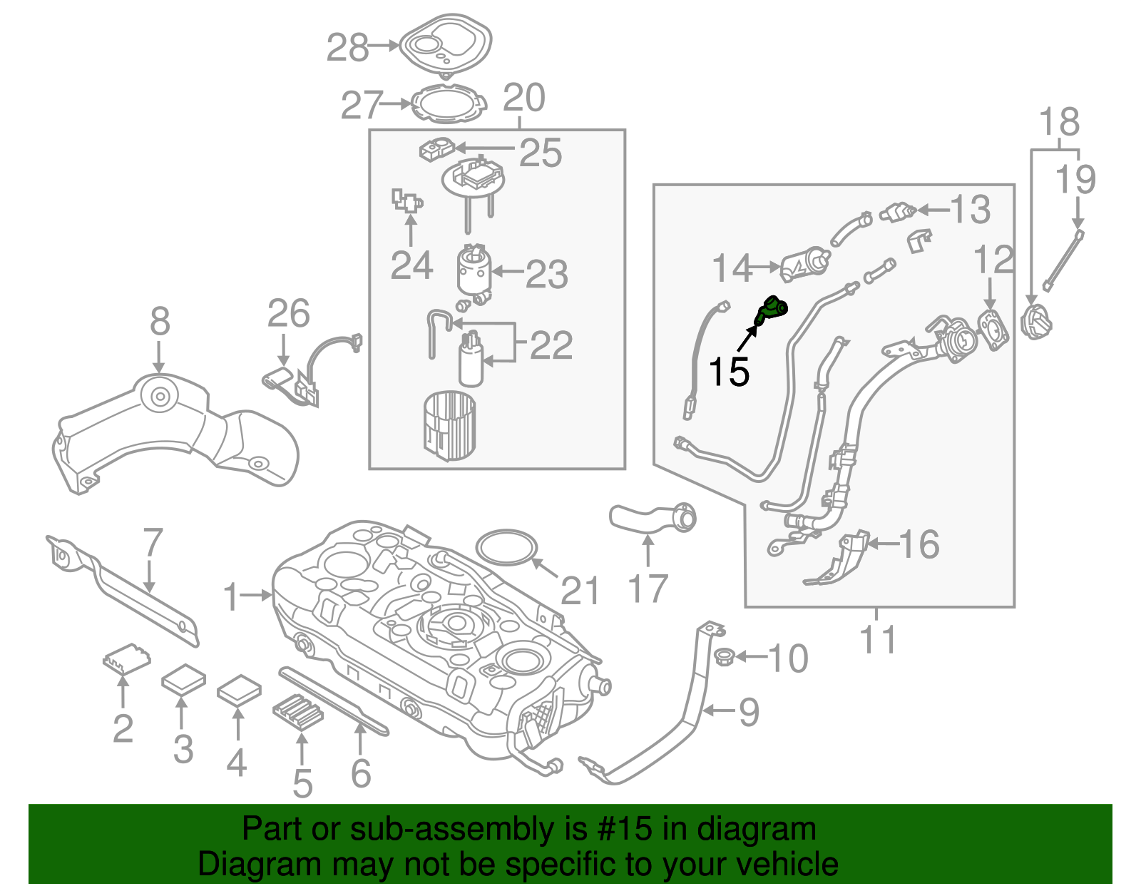 Genuine Shut-Off Valve for 2015-2022 Hyundai | Part# 31453-3K600-FFF ...
