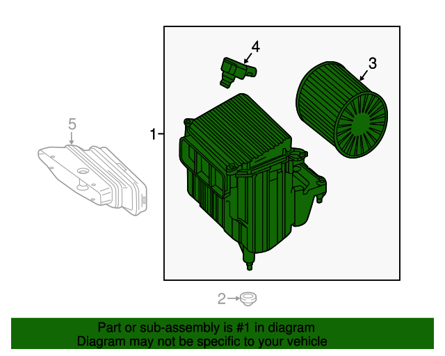 133-090-01-01 - Air Cleaner Assembly 2014-2020 Mercedes-Benz | Mercedes ...