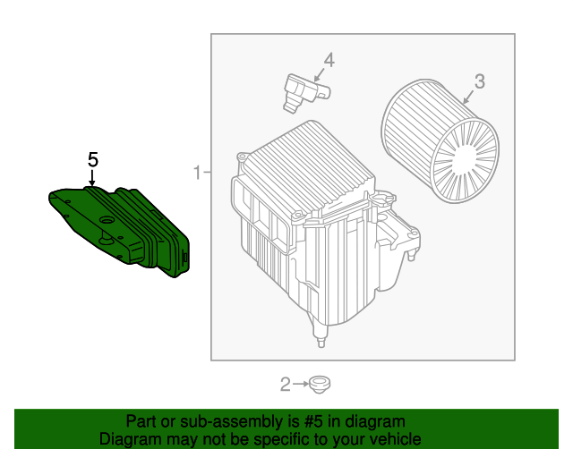 133-094-05-97-64 - Raw Air Line Mercedes-Benz USA Parts