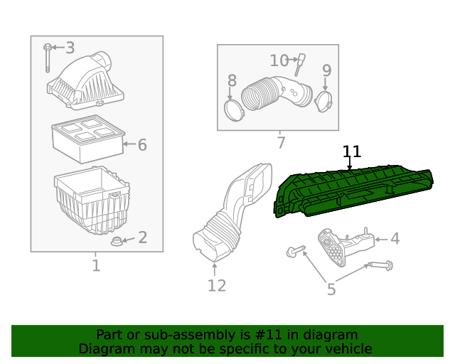 68321028AA - Ambient Air Duct - 2019-2020 Mopar | Mopar Parts Canada