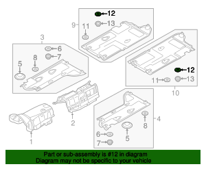 2011-2020 Hyundai Under Cover Coupling 84220-3M000 | OEM Parts Online