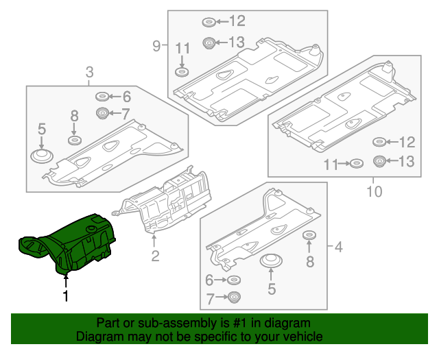 84134-B1040 - Center Shield 2017-2022 Genesis | AutoNationParts.com