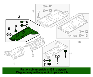 2017-2020 Genesis G80 Under Cover Assembly Floor Front Right-hand 84145 ...