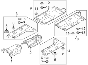 84219-3L000 - Under Cover Clip - 2011-2021 Hyundai | OEM Hyundai Parts ...