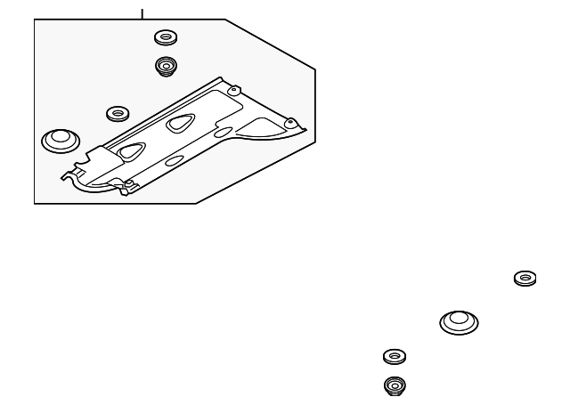 2017-2020 Genesis G80 Under Cover Assembly Floor Front Right-hand 84145 ...