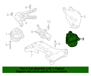 22-11-6-883-245 - Engine Mount 2018-2020 BMW | AutoNationParts.com