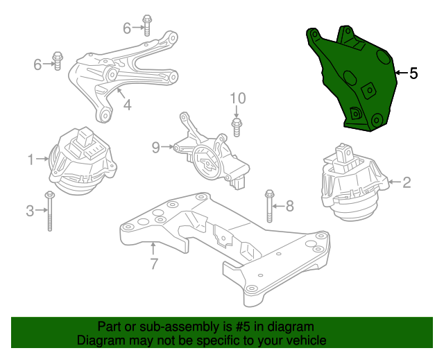 Genuine BMW 22-11-6-861-563 | Engine Bracket | FREE Shipping on Most ...