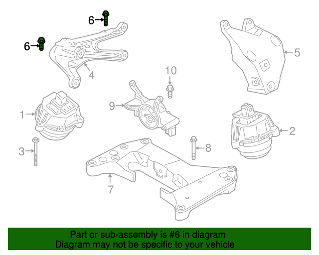 Genuine Front Mount Bracket Screw for 2015-2024 BMW | OEM Part# 07-11-9 ...