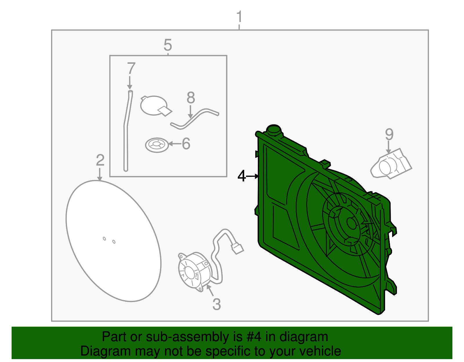 25350-F9250 - Fan Shroud 2018-2023 Kia Rio | Kia.Parts Store